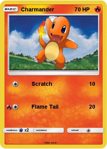 Pokémon Charmander 2248 2248 - Scratch - My Pokemon Card