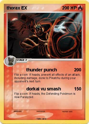 Pokémon thorax EX - thunder punch - My Pokemon Card