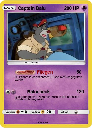Pokémon Captain Balu - Fliegen - My Pokemon Card
