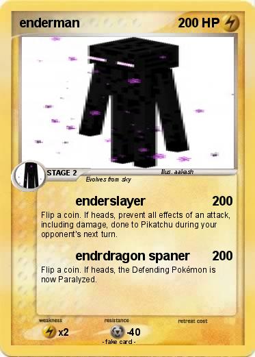 Pokémon enderman 564 564 - enderslayer - My Pokemon Card