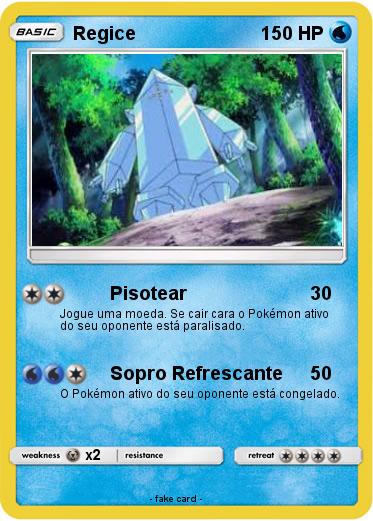 Pokémon Regice 534 534 - Pisotear - My Pokemon Card