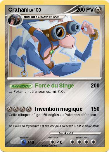 Pokémon Graham 53 53 - Force du Singe - Ma carte Pokémon