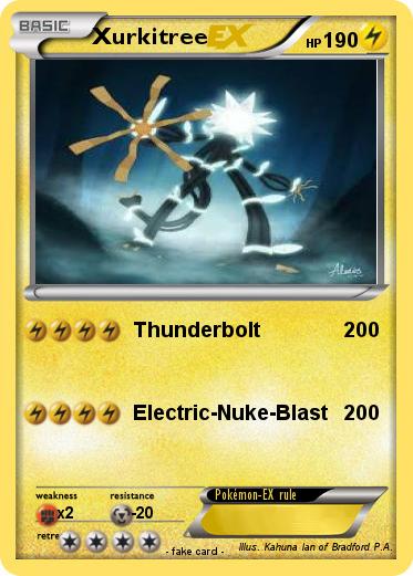 Pokémon Xurkitree 20 20 - Thunderbolt - My Pokemon Card