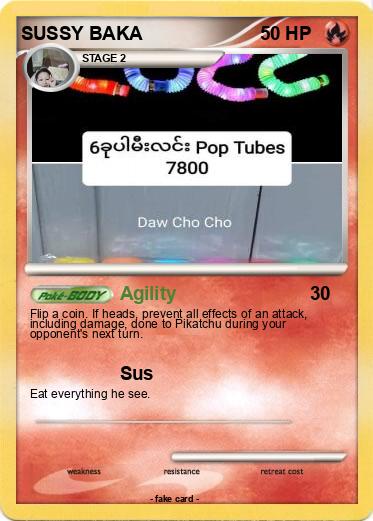 Pokémon SUSSY BAKA 179 179 - Agility - My Pokemon Card