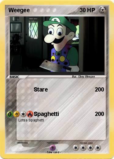 Pokémon Weegee 1086 1086 - Stare - My Pokemon Card