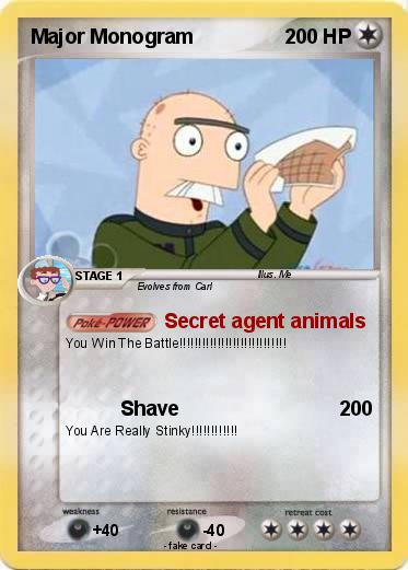 Pokémon Major Monogram 2 2 - Secret agent animals - My Pokemon Card