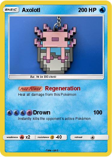 Pokémon Axolotl 178 178 - Regeneration - My Pokemon Card