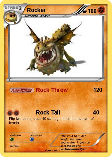 Pokémon Rocker 73 73 - Rock Throw - My Pokemon Card