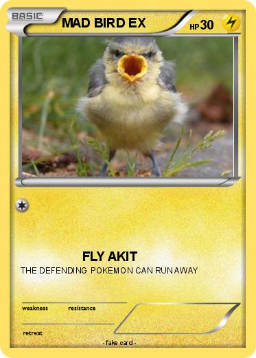 Pokémon MAD BIRD EX - FLY AKIT - My Pokemon Card