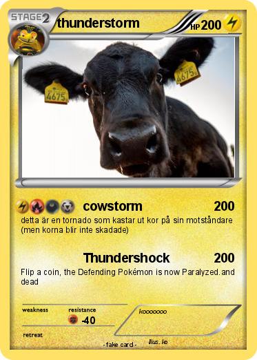 Pokémon thunderstorm 82 82 - cowstorm - My Pokemon Card