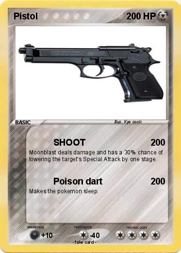 Pokémon Pistol 99 99 - SHOOT - My Pokemon Card