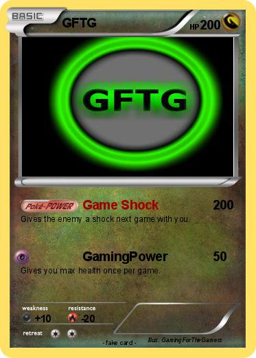 Pokémon GFTG - Game Shock - My Pokemon Card
