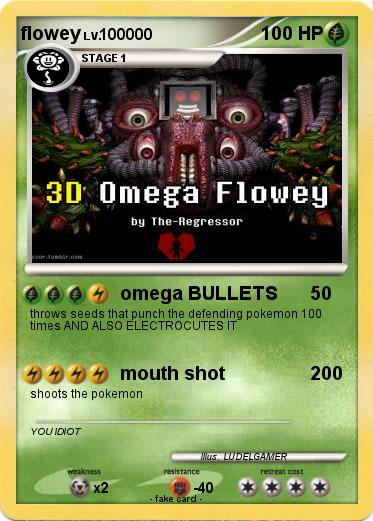 Pokémon flowey 316 316 - omega BULLETS - My Pokemon Card