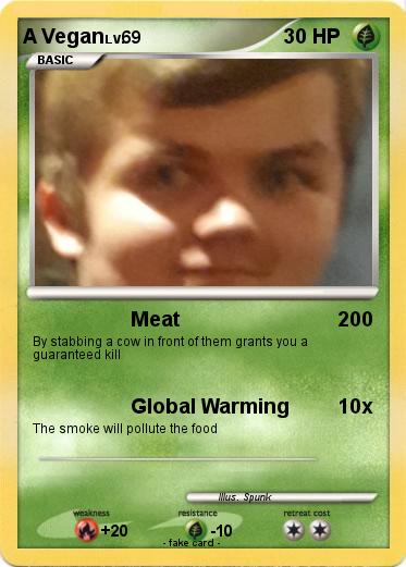 Pokémon A Vegan - Meat - My Pokemon Card