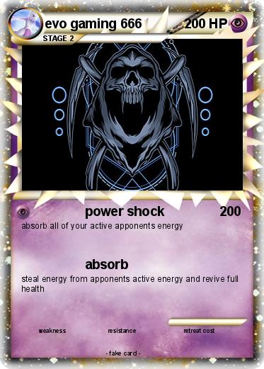 Pokémon evo gaming 666 666 - power shock - My Pokemon Card