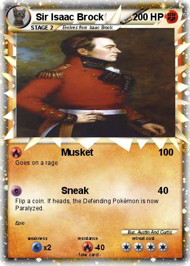 Pokémon Sir Isaac Brock 5 5 - Musket - My Pokemon Card