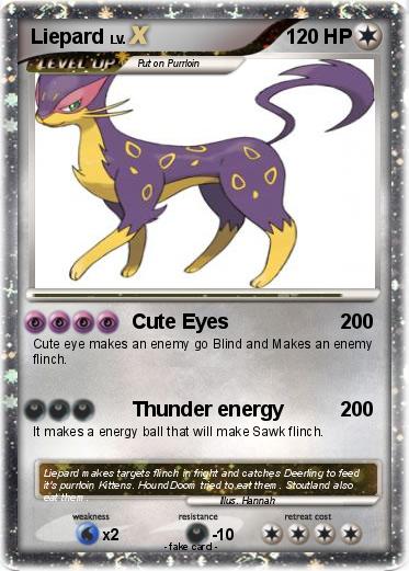 Pokémon Liepard 21 21 - Cute Eyes - My Pokemon Card