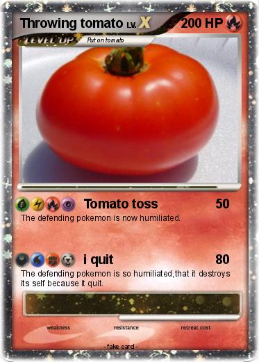 Pokémon Throwing tomato - Tomato toss - My Pokemon Card