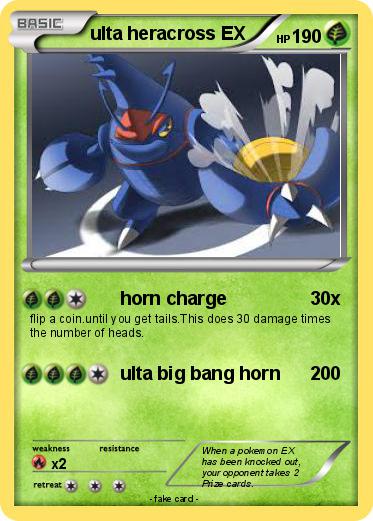Pokémon ulta heracross EX - horn charge - My Pokemon Card