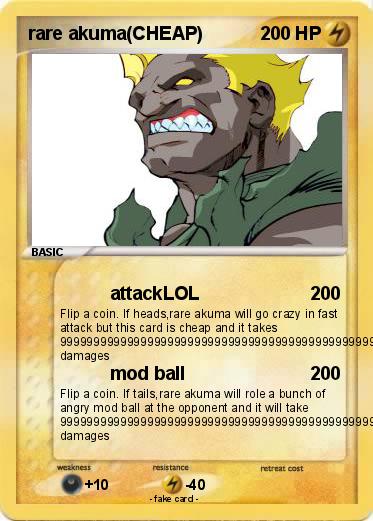 Pokémon rare akuma 3 3 - attackLOL - My Pokemon Card