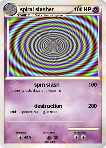 Pokémon spiral slasher - spin slash - My Pokemon Card