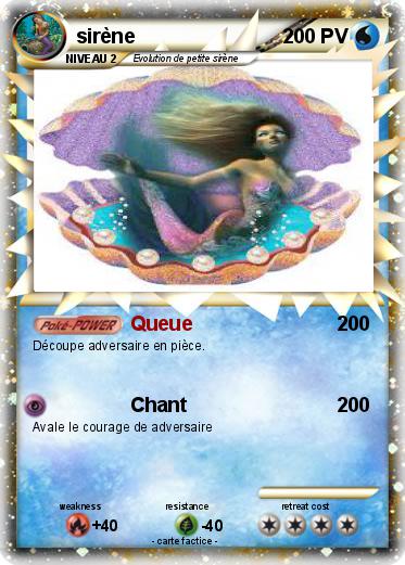 Pokémon sirene 59 59 - Queue - Ma carte Pokémon
