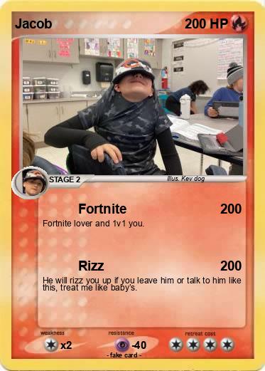 Pokémon Jacob 1459 1459 - Fortnite - My Pokemon Card