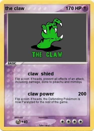 Pokémon the claw 10 10 - claw shied - My Pokemon Card