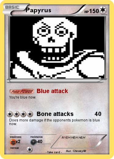 Pokémon Papyrus 395 395 - Blue attack - My Pokemon Card