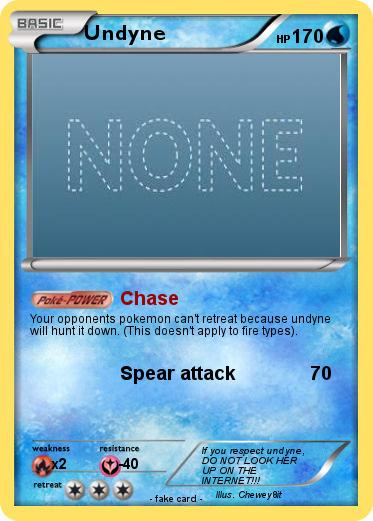 Pokémon Undyne 230 230 - Chase - My Pokemon Card