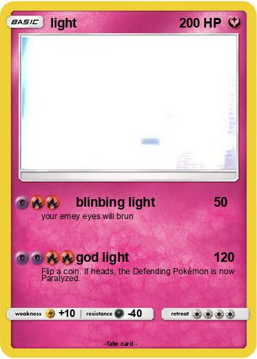 Pokémon light 1350 1350 - blinbing light - My Pokemon Card