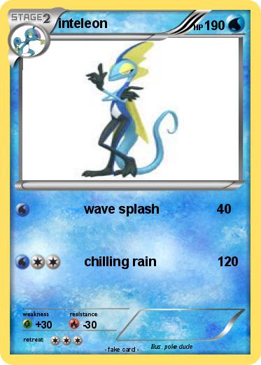 Pokémon inteleon 29 29 - wave splash - My Pokemon Card