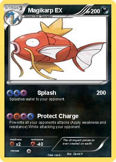 Pokémon Magikarp EX 99 99 - Splash - My Pokemon Card