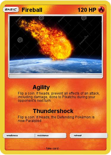 Pokémon Fireball 255 255 - Agility - My Pokemon Card