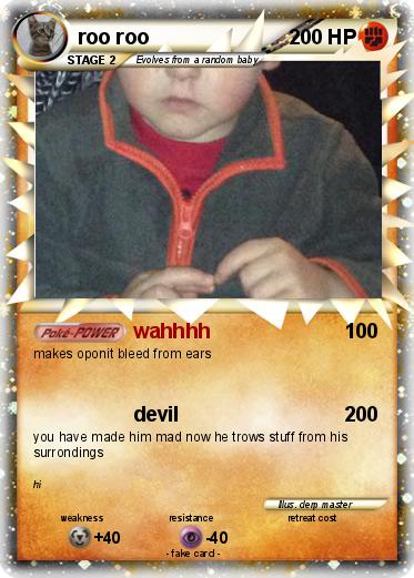 Pokémon roo roo - wahhhh - My Pokemon Card