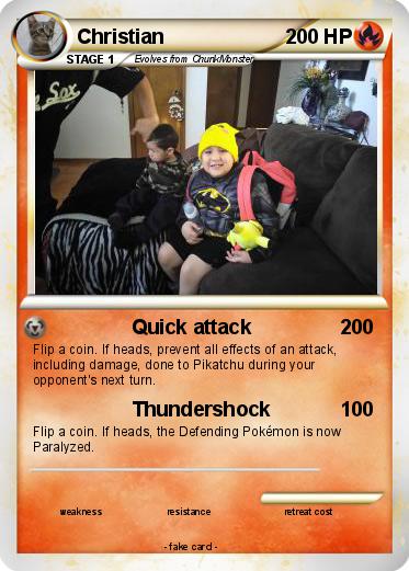Pokémon Christian 528 528 - Quick attack - My Pokemon Card