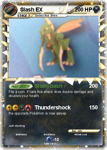 Pokémon Slash 187 187 - Slash bash - My Pokemon Card