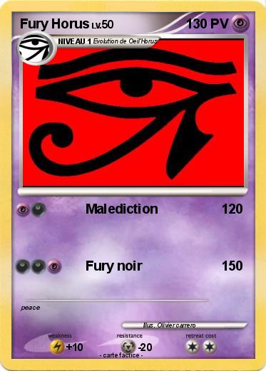 Pokémon Fury Horus - Malediction - Ma carte Pokémon