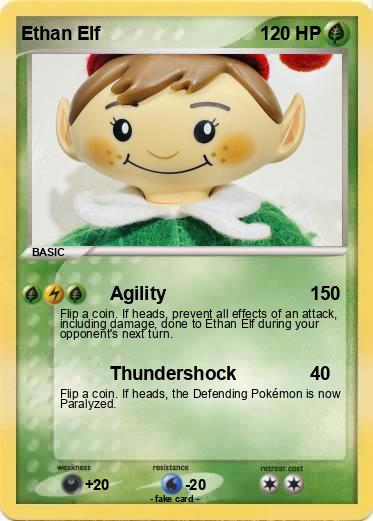 Pokémon Ethan Elf - Agility - My Pokemon Card