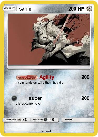 Pokémon sanic 961 961 - Agility - My Pokemon Card