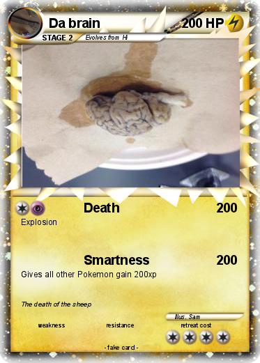 Pokémon Da brain 1 1 - Death - My Pokemon Card