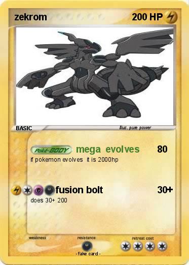 Pokémon zekrom 2326 2326 - mega evolves - My Pokemon Card