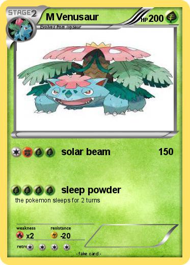 Pokémon M Venusaur 53 53 - solar beam - My Pokemon Card