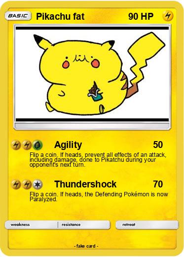 Pokémon Pikachu fat 6 6 - Agility - My Pokemon Card