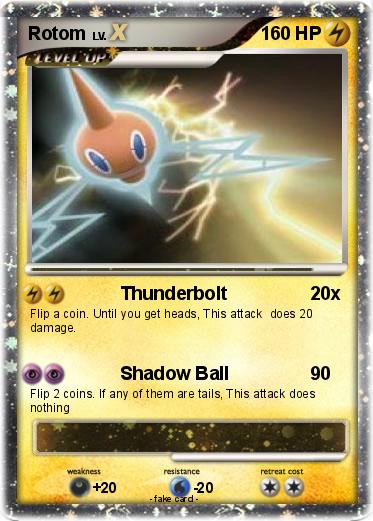Pokémon Rotom 181 181 - Thunderbolt - My Pokemon Card