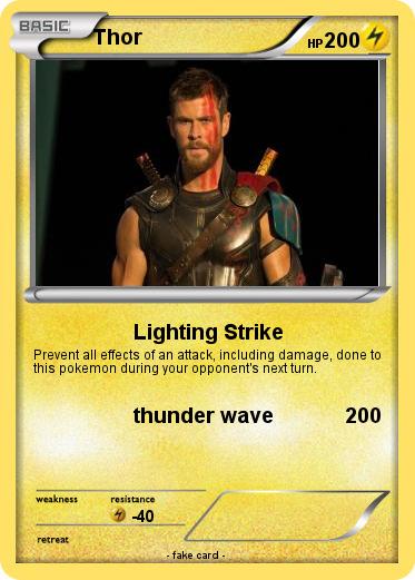 Pokémon Thor 840 840 - Lighting Strike - My Pokemon Card
