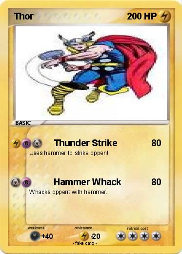 Pokémon Thor 99 99 - Thunder Strike - My Pokemon Card