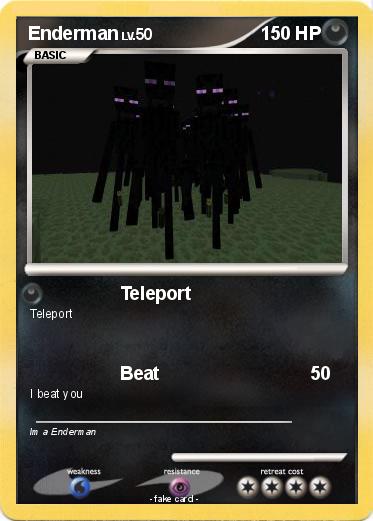 Pokémon Enderman 758 758 - Teleport - My Pokemon Card