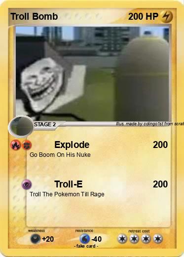 Pokémon Troll Bomb - Explode - My Pokemon Card