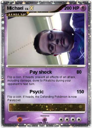 Pokémon Michael 2342 2342 - Pay shock - My Pokemon Card